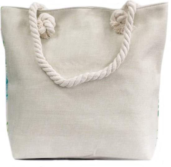 Klassieke Strandtas - Rood Anker - Touw Handvatten - Schoudertas ...