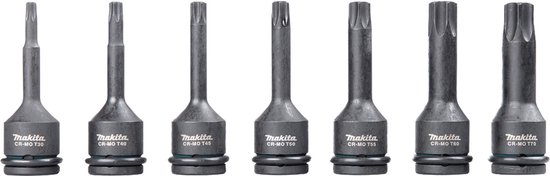 Makita slagmoer zwart 7-delig - E-23628 | bol