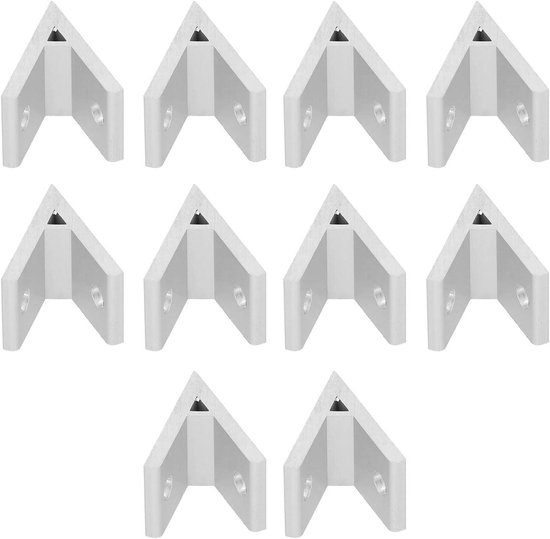 Aluminium Hoek Hoek Beugel Verbinding - Set van 10 Stuks - 45 Graden ...
