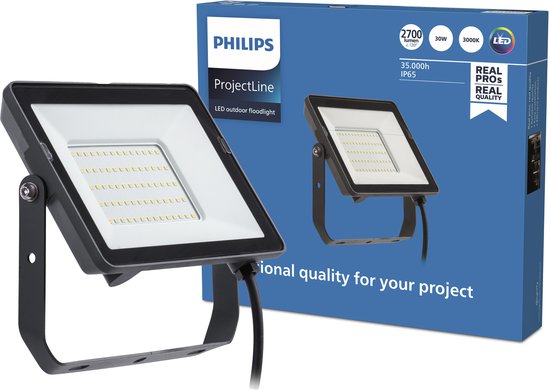 Philips ProjectLine schijnwerper - 30 W - Warmwit licht | bol