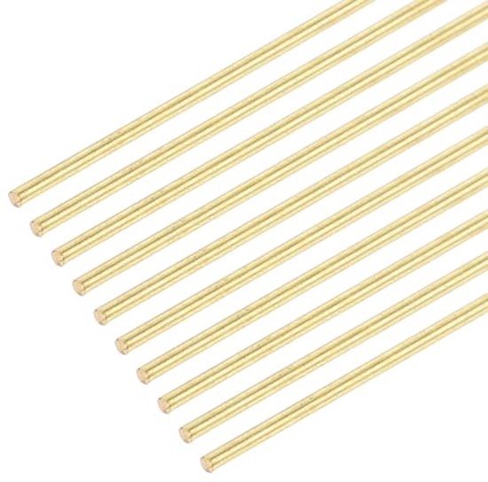 1,5 mm x 300 mm Massieve Messing Stangen - Perfect voor Modelbouw en ...