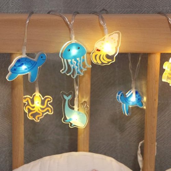 Dierlijke LED String Lights voor Kinderen - Jellyfish, Walvis ...
