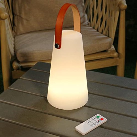 Draadloze LED Tafellamp Warm Wit en RGB - Dimbaar & Waterdicht voor ...