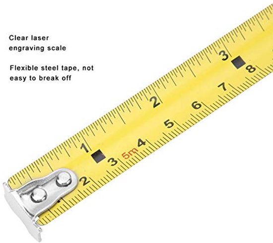 Precision tape measure, practical steel tape measure, easy to read ...