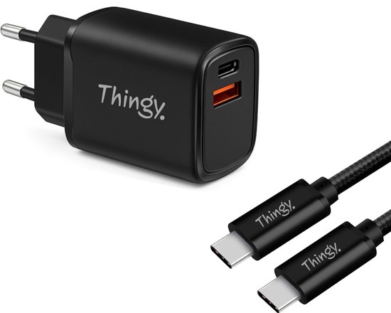 Thingy® 35W Snellader - USB-A & USB-C Snellader - Inclusief Premium 2M ...