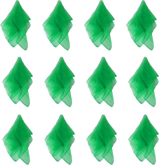 Juggling Dance of Cloths Set van 12 - 45 cm - Groene Jugglingdoeken | bol