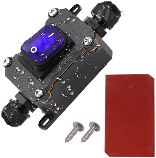 IP67 Waterproof Inline Cord Switch DPST AC 20A-125V,16A-250V, On Off ...