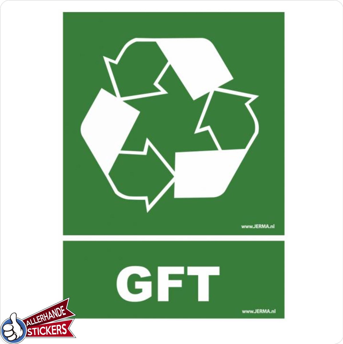 GFT pictogram sticker groen | bol.com