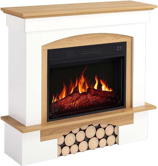 Elektrische open haard Ganeey WoodLuxe AF23S – LED 3D vlameffect ...