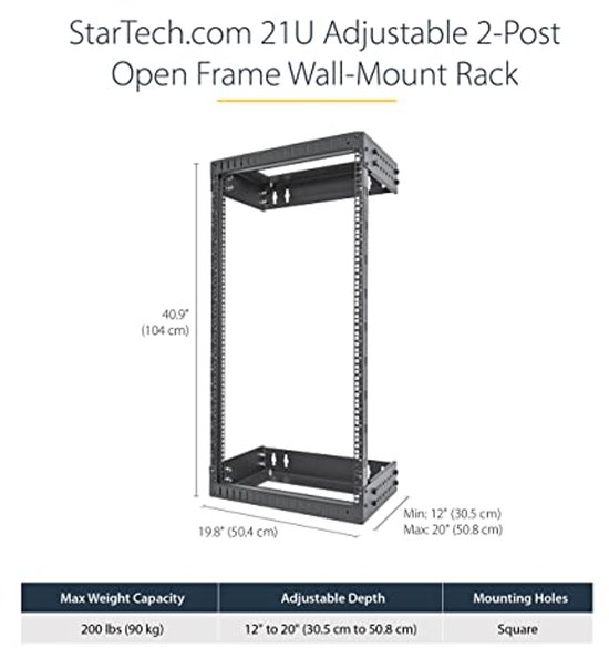 21U Heavy-Duty Wandgemonteerde Server Rack voor Netwerkapparatuur ...
