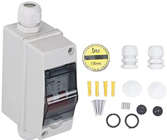 Waterdichte DC scheidingsschakelaar 20A voor zonne-energie systemen ...