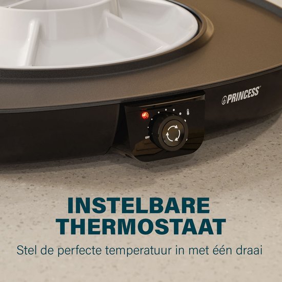 Princess Gourmetstel - Table Chef Pirouette Ø45cm - 103260 - 1100W - 8 ...