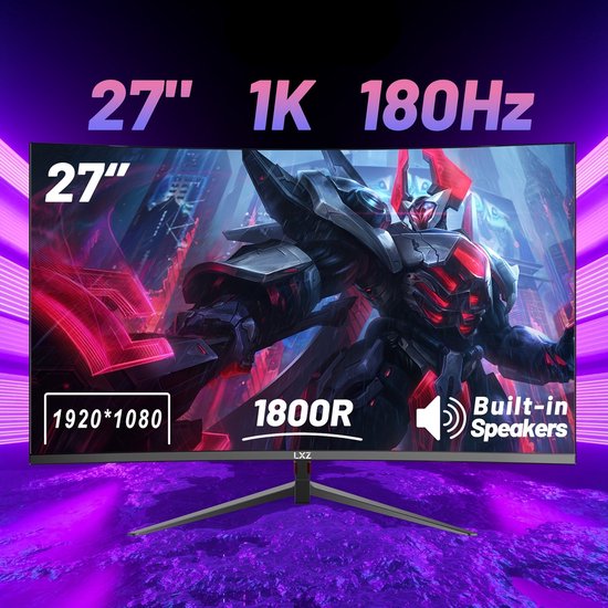27 Inch Curved Monitor – Gaming Monitor – Pc Scherm – Computerscherm ...