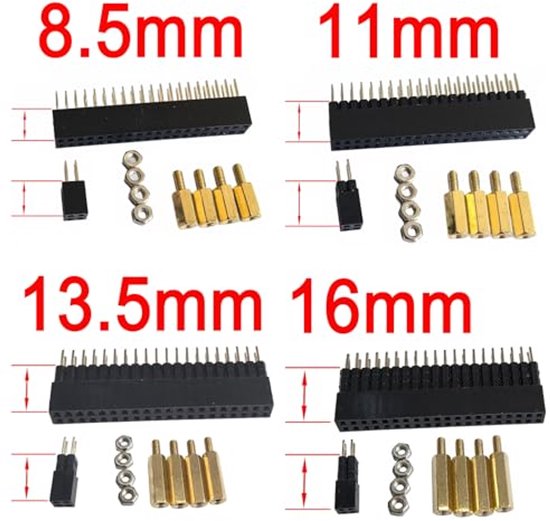 GPIO en PoE Pin Header Hoogte Verhoger Extender voor Raspberry Pi | bol