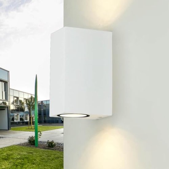 Weerbestendige muur buitenlamp met 2-lichts up down design voor balkon ...