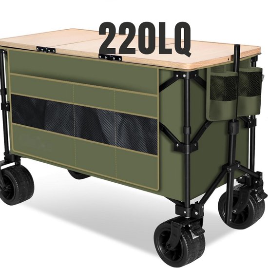 Opvouwbare Bolderkar – Tuin Trolley – 220L Draagcapaciteit – Zware ...