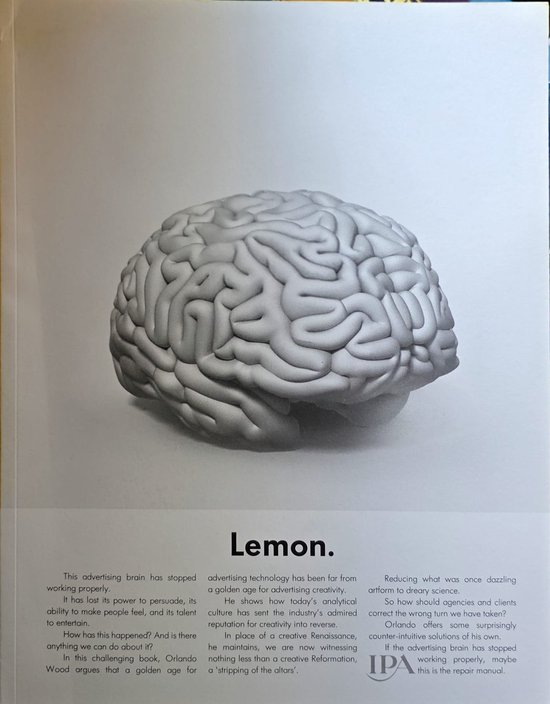 Lemon. How the advertising brain turned sour. | 9780852941478 | Boeken ...