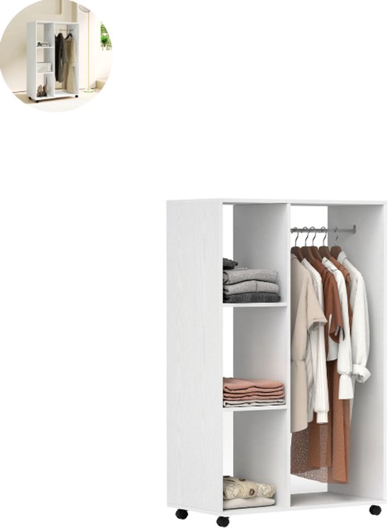 Open Kledingkast - Slaapkamer - Kledingkasten - Ladekasten - Kledingrek ...