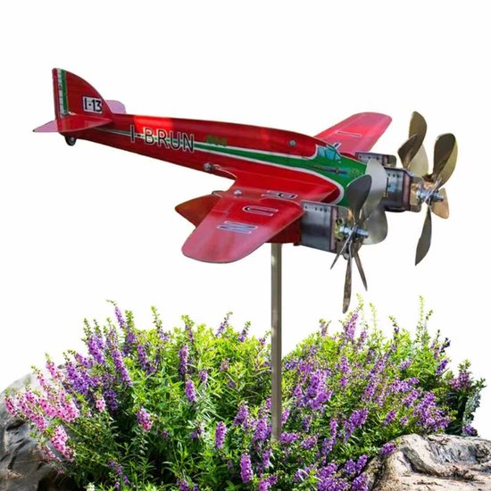 Hélice d'avion girouette pelouse Jardin Décoration vent Spinner avion ...