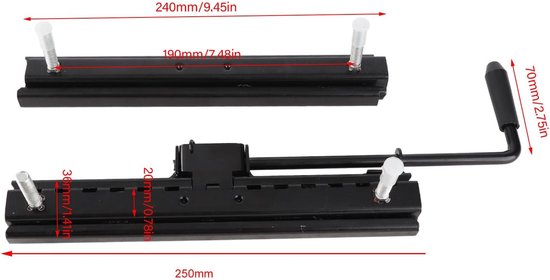 Slides - 2PC - Seat Slider Track - Sterke Verstelbare Zitplaats ...