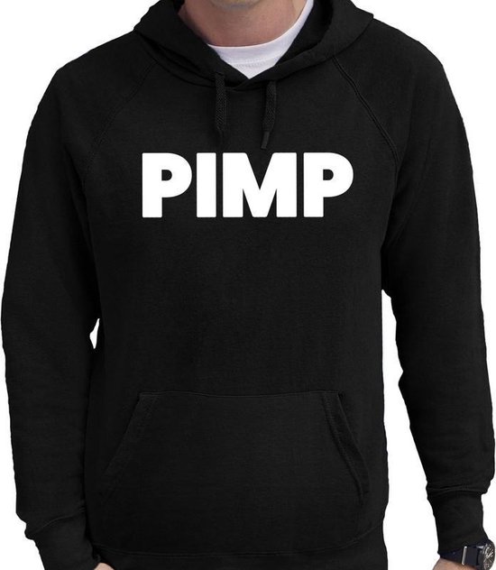 Pimp hoodie zwart heren - zwarte Pimp sweater/trui met capuchon XXL ...