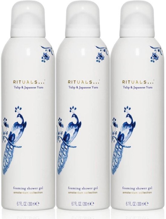 Rituals Amsterdam Collection Foaming Shower Gel 3x - Bloemig-oosterse ...