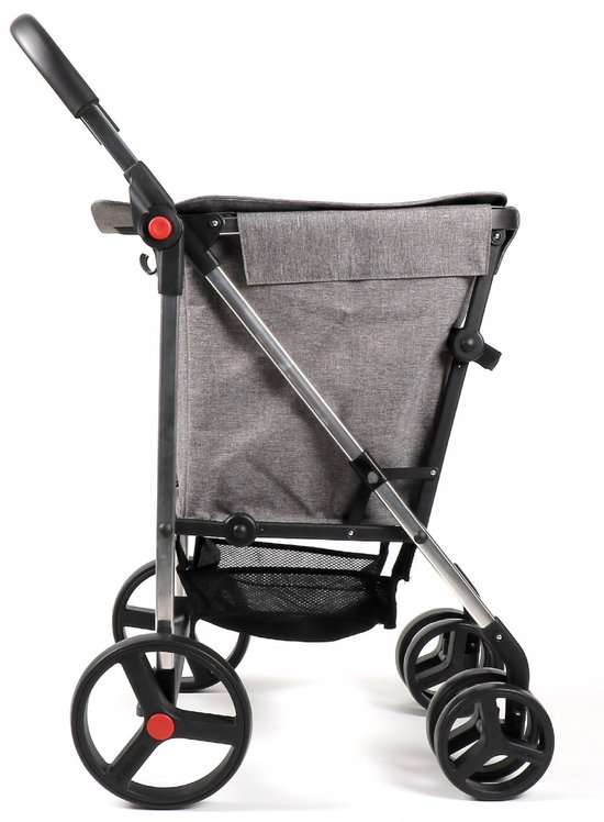 Rolser Basket Tweed Grijze Opvouwbare Boodschappentrolley 58L | bol