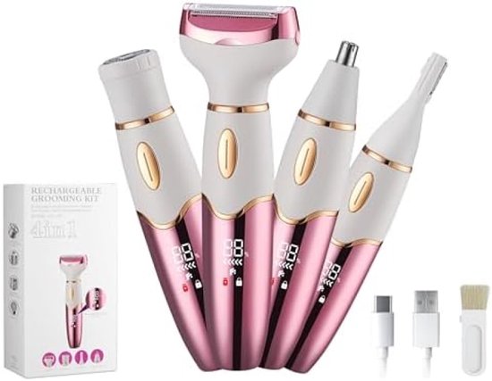 Scheer apparaat - Epilator - Neushaar trimmer - Draadloos - 4-in-1 ...
