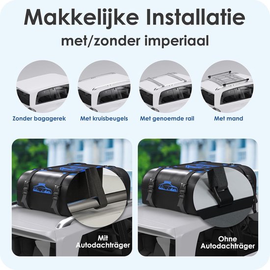Lexium Dak Koffer - Koffer voor op Auto Dak - Auto Dakkoffer | bol