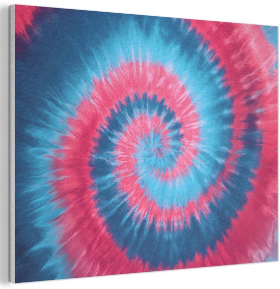Akoestisch wandpaneel 70x50 cm - Vilt schilderij Spiraal - Roze ...