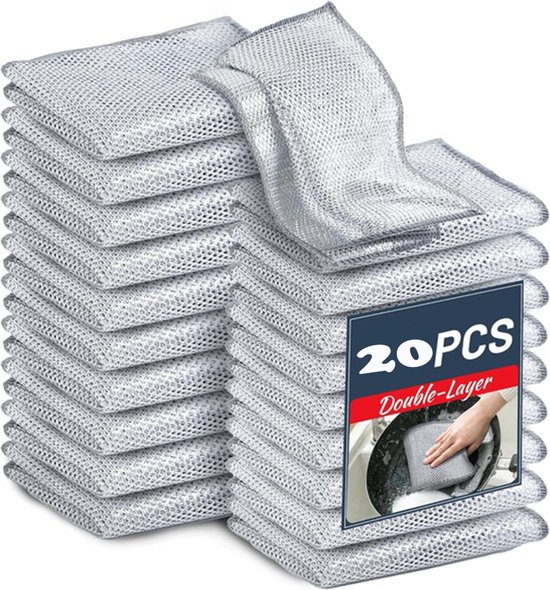 20 Vaatdoeken van Staaldraad - Vaatdoeken - Doeken voor Het Schoonmaken ...