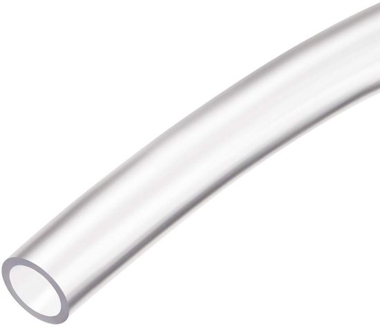 PVC Vinyl Hose, 16mm ID x 19mm OD, 2m, Plastic Flexible Tube Clear 8mm ...