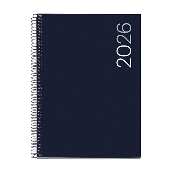 Kalender 2026 - Weekoverzicht met Flexibele Omslag, Spiraalbinding en ...