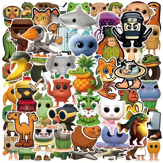 Italian Brainrot - Brainrot Stickers - 52 Stuks - Brainrot - Stickers ...