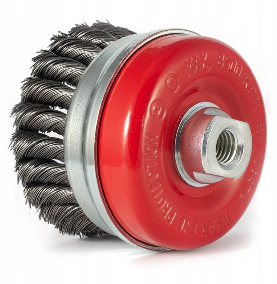 Draadborstel 80mm M14 voor zware reiniging | bol