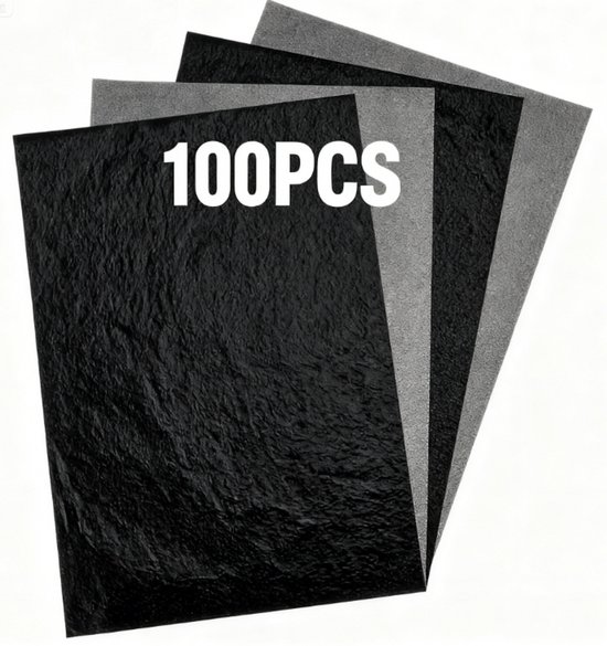 100 feuilles de papier transfert carbone graphite trace réutilisable ...