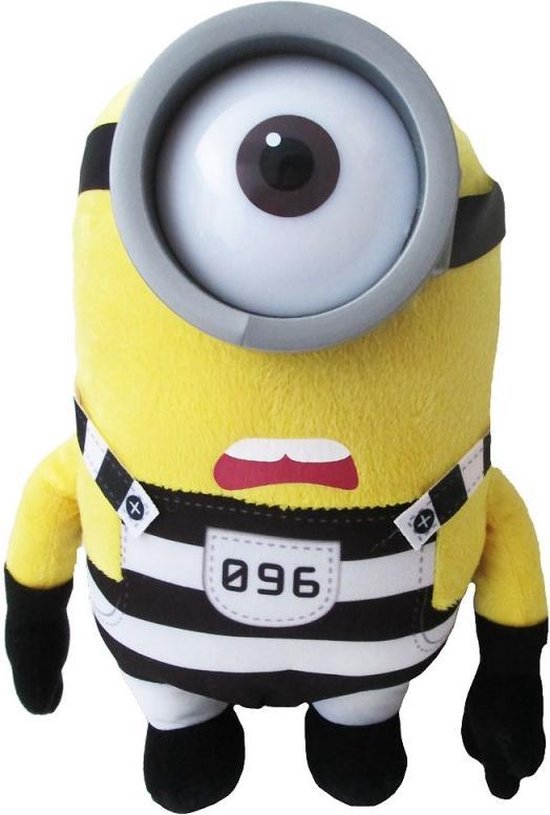 Minion knuffel Jailbreak Stuart 096 - 25 cm | bol.com