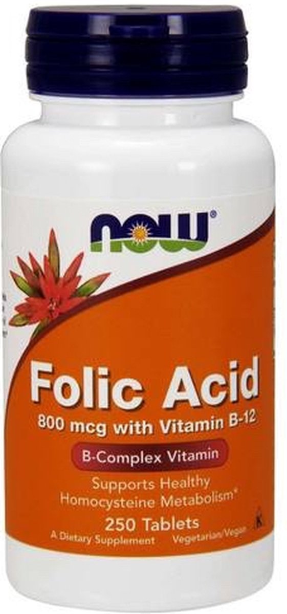 Folic Acid (Foliumzuur) - 250 tabletten | bol.com