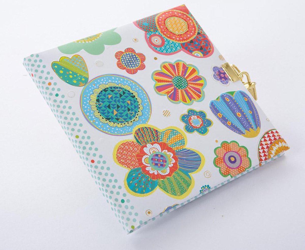 GOLDBUCH GOL-44409 TURNOWSKY dagboek MOSAIC FLOWER met slot | bol.com
