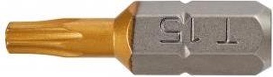 Graphite Bit Torx T15, 25mm, S2 Tin, 2 Op Een Blister | bol