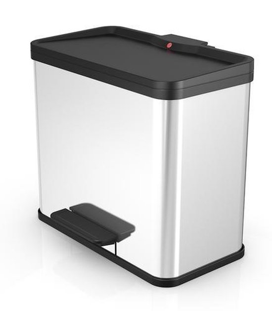 Hailo Öko Duo Plus L Prullenbak 17l 9l Rvs Bol