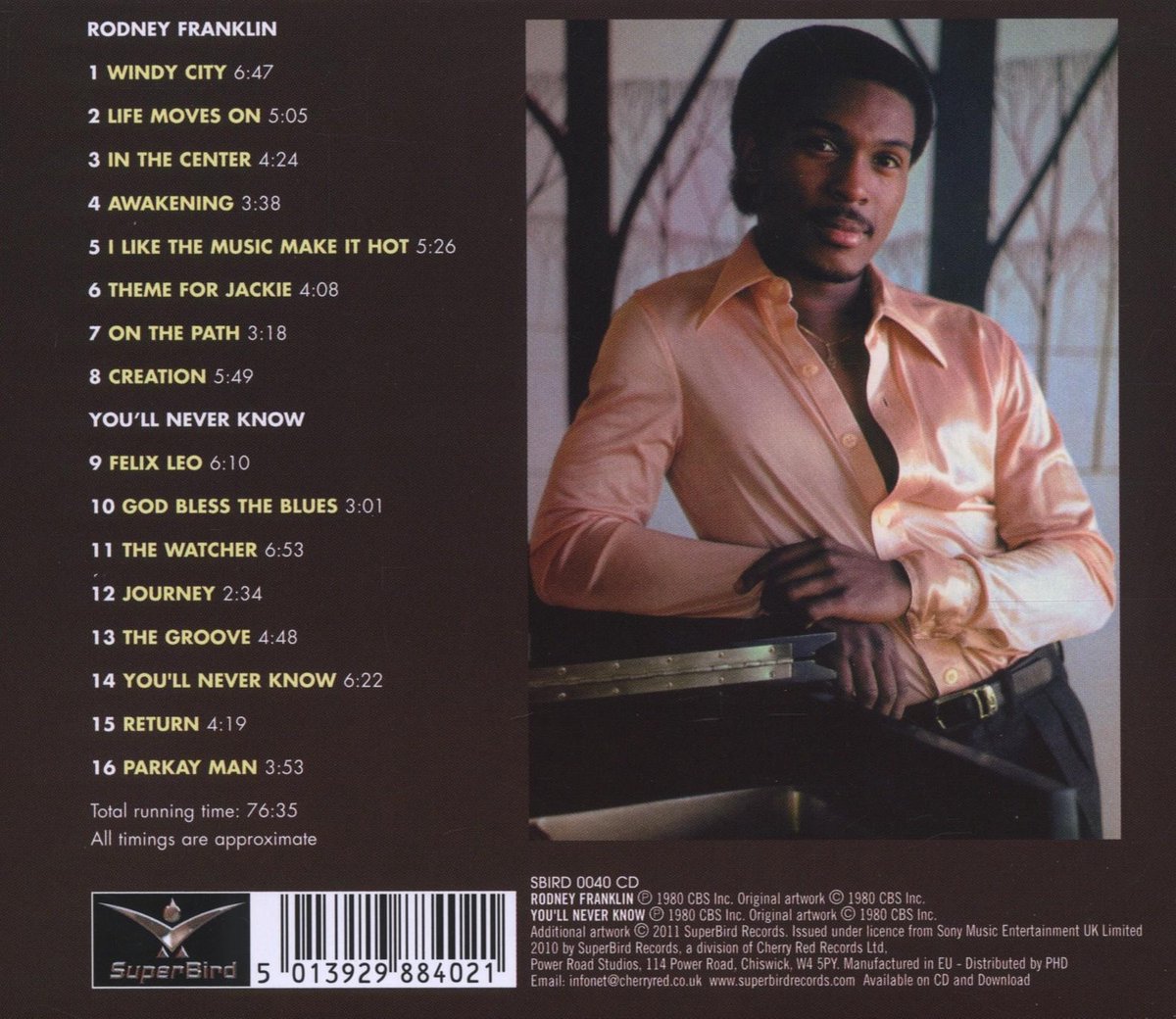 Rodney Franklin Youll Never Know, Rodney Franklin | CD (album) | Muziek ...