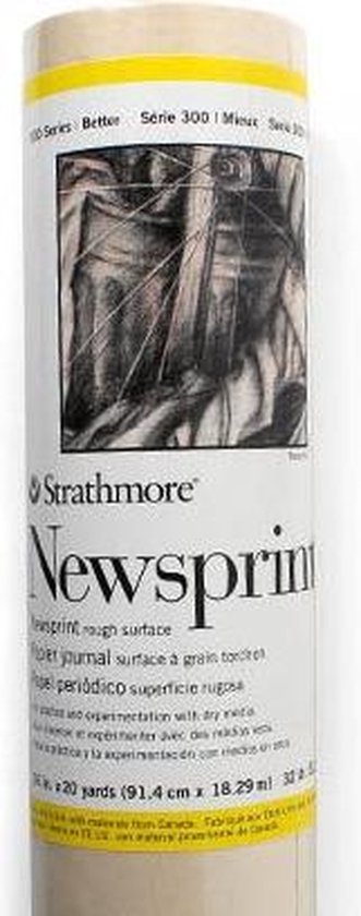 Strathmore tekenrol newsprint 91,5cm x 20m | bol.com
