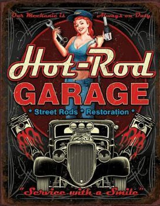 Panneau d'affichage mural Hot Rod Garage | bol.com