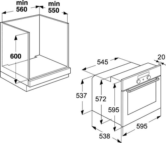 Whirlpool AKZ 223/01 IX oven Elektrische oven 3650 W Roestvrijstaal A | bol