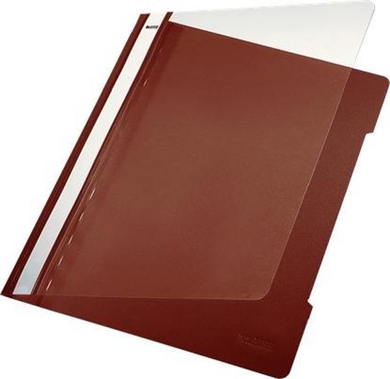 Leitz 41910075 map PVC Bruin, Transparant A4 | bol.com