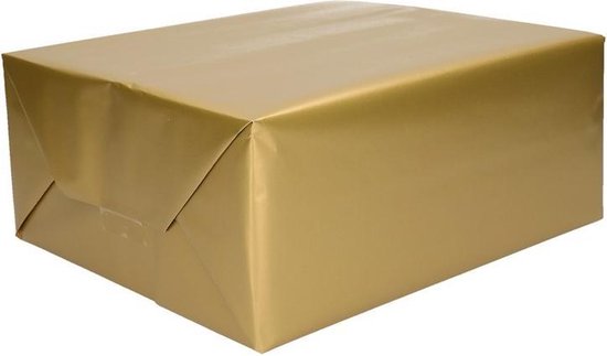 Inpakpapier goud 70 x 200 cm - kadopapier / cadeaupapier | bol