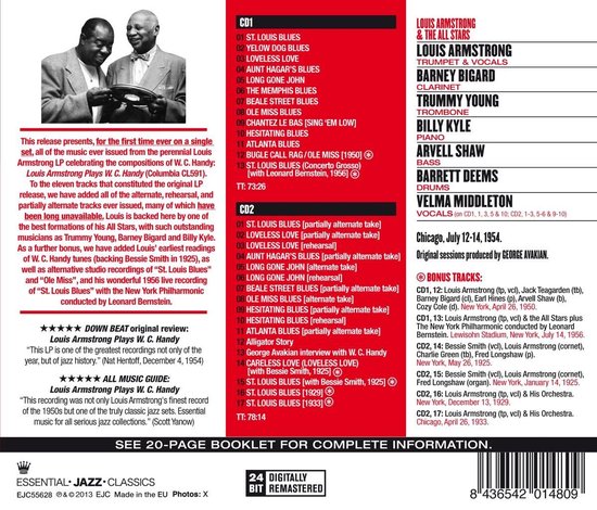 Plays W.C. Handy (Complete Edition), Louis Armstrong | CD (album ...