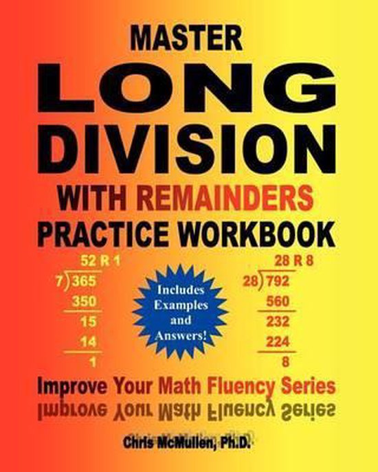 Master Long Division with Remainders Practice Workbook | 9781481954150 ...
