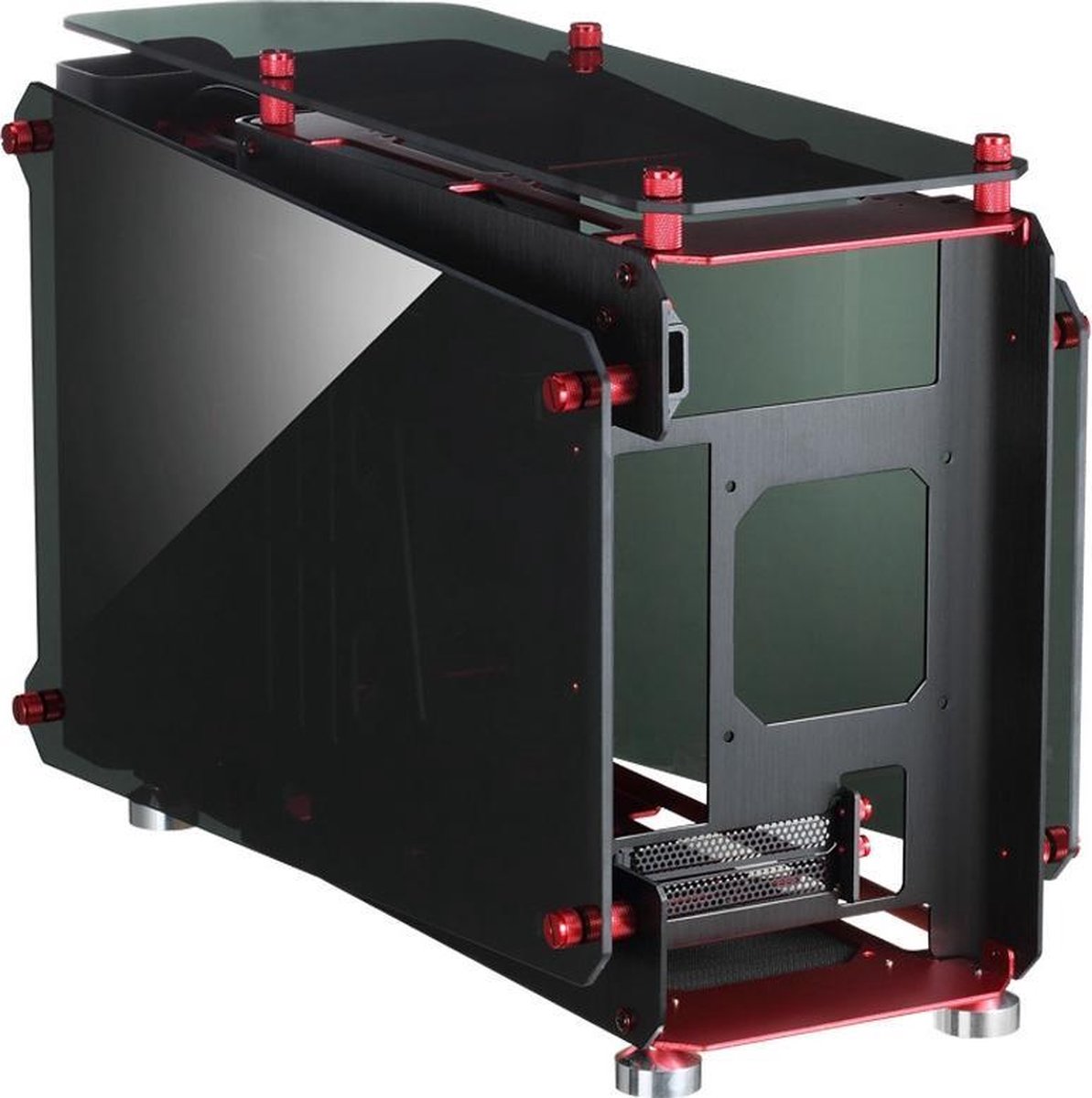 Cooltek MOD1-Mini ITX-Tower Zwart, Rood computerbehuizing | bol.com